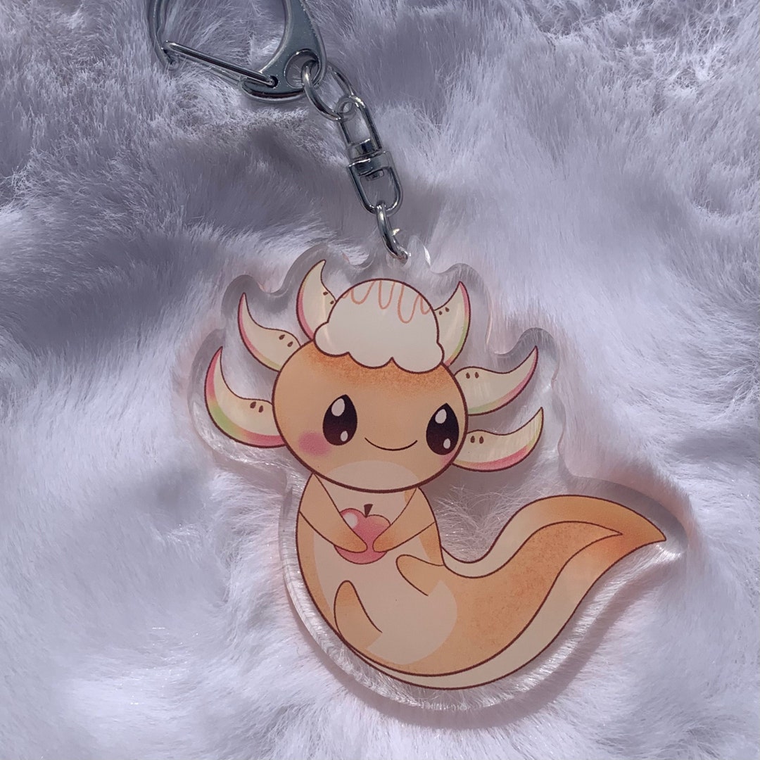Apple Pie Axolotl 2.5 In. Acrylic Keychain - Etsy