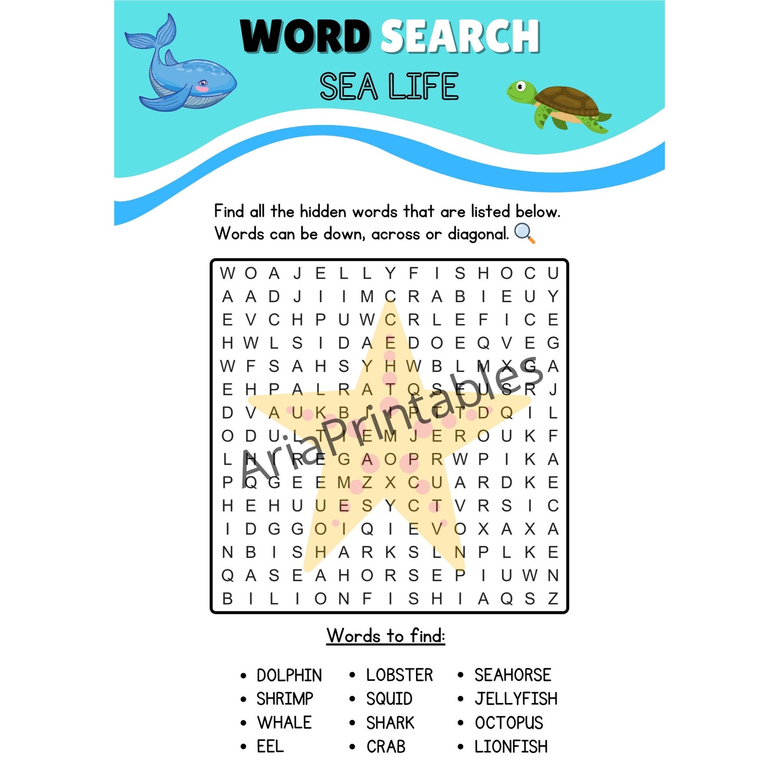 Sea Life Word Search Puzzle Printable Game For Kids Sea Life Etsy Israel sea-life-word-search-puzzle-printable-game-for-kids-sea-life-etsy-israel