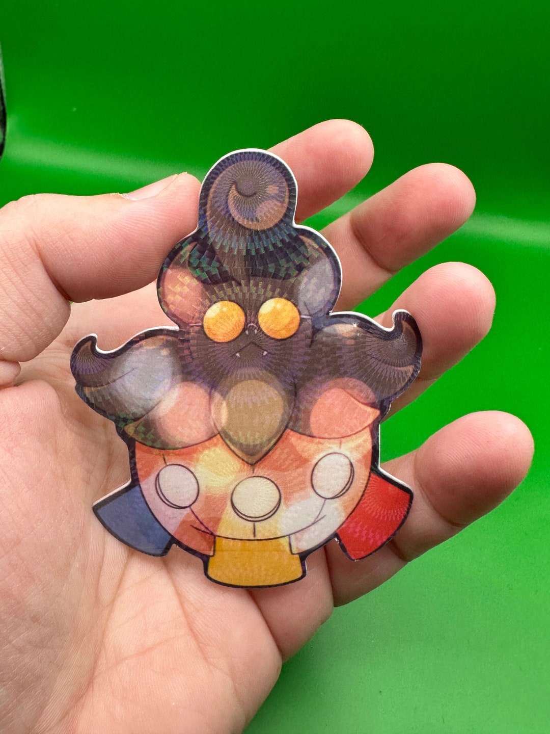 Pumpkaboo Disco Pokemon Inspired Holographic Sticker - Etsy