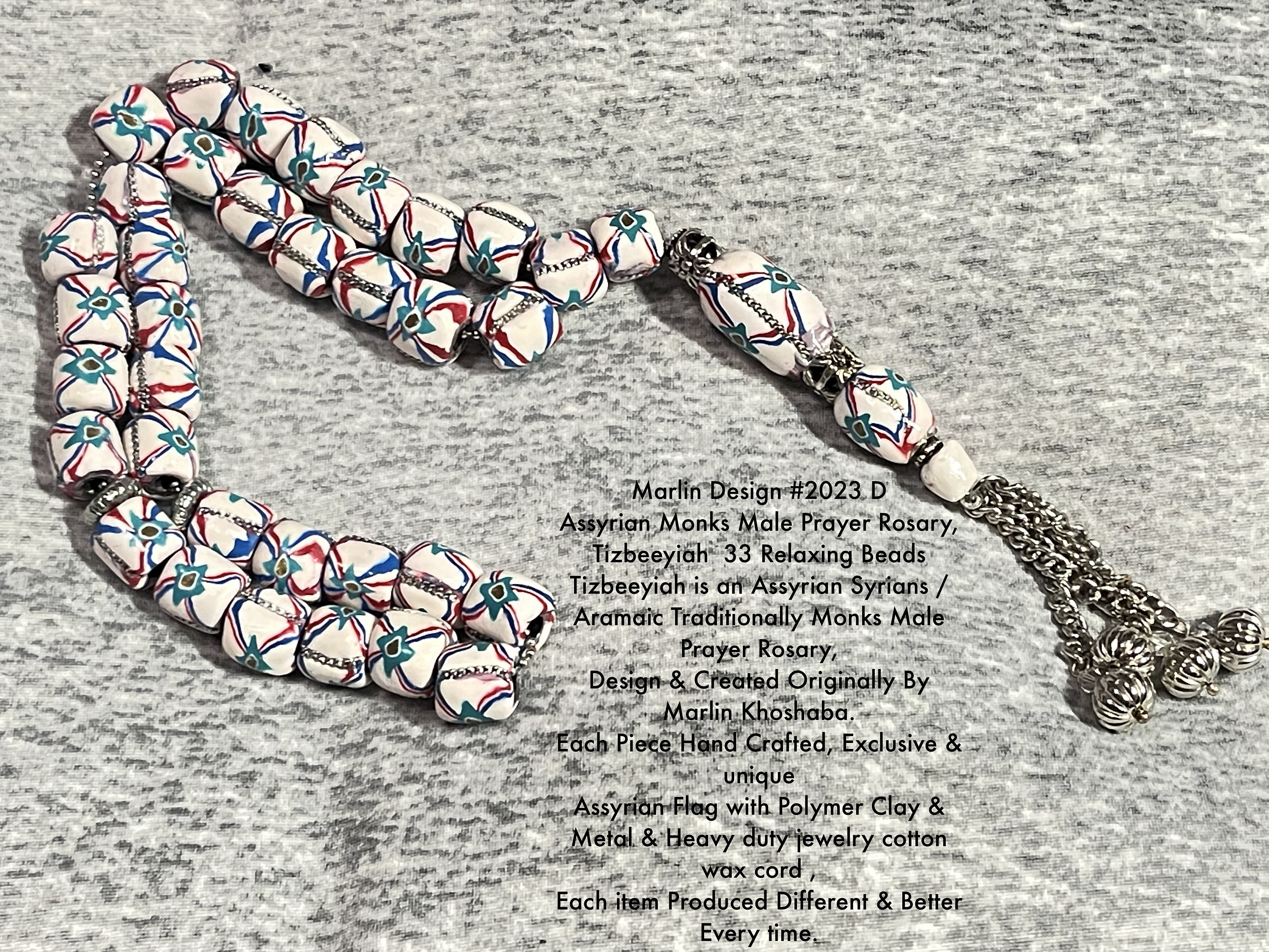 Assyrian Monks Male Prayer Rosary, Tizbeeyiah 33 Relaxing Beads - Etsy