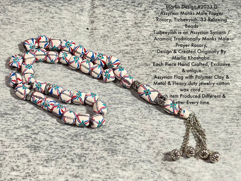 Assyrian Monks Male Prayer Rosary, Tizbeeyiah 33 Relaxing Beads - Etsy