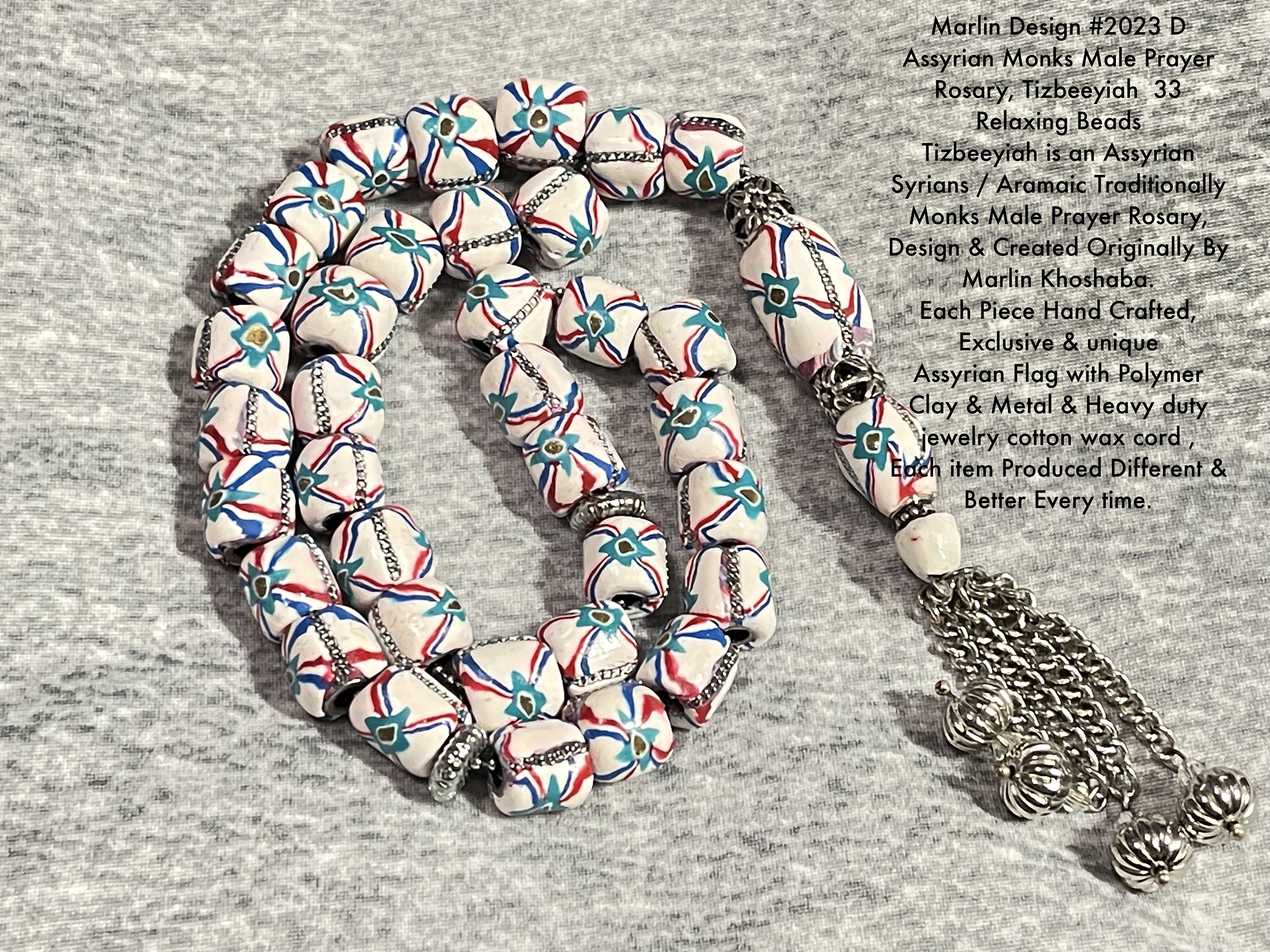 Assyrian Monks Male Prayer Rosary, Tizbeeyiah 33 Relaxing Beads - Etsy