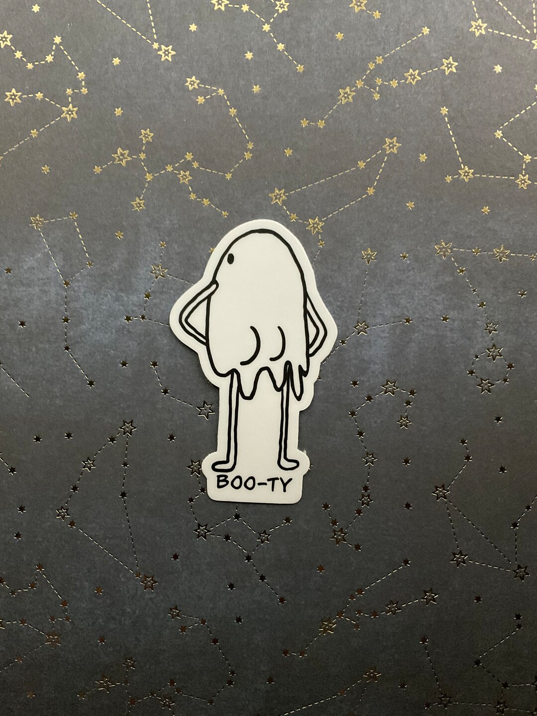 Boo-ty Sheet Ghost Halloween Vinyl Sticker - Etsy
