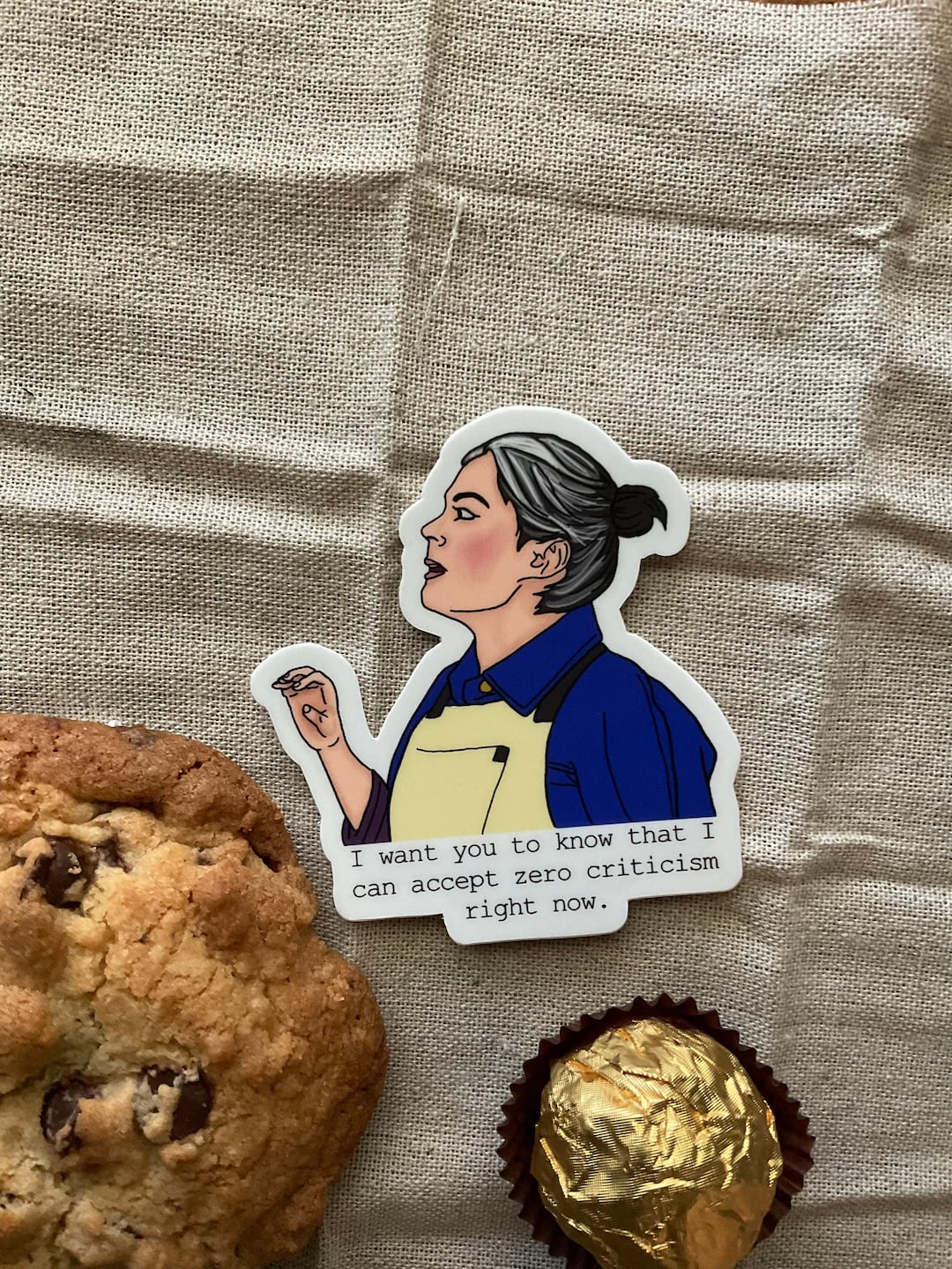 Claire Saffitz Zero Criticism Dessert Person Vinyl Sticker - Etsy