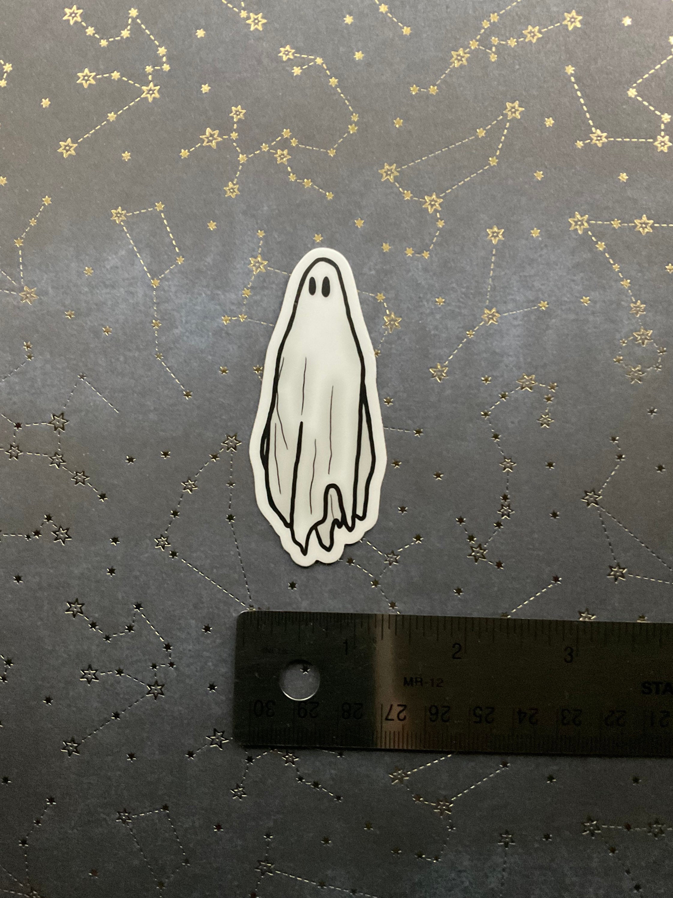 Classic Sheet Ghost Halloween Vinyl Sticker - Etsy