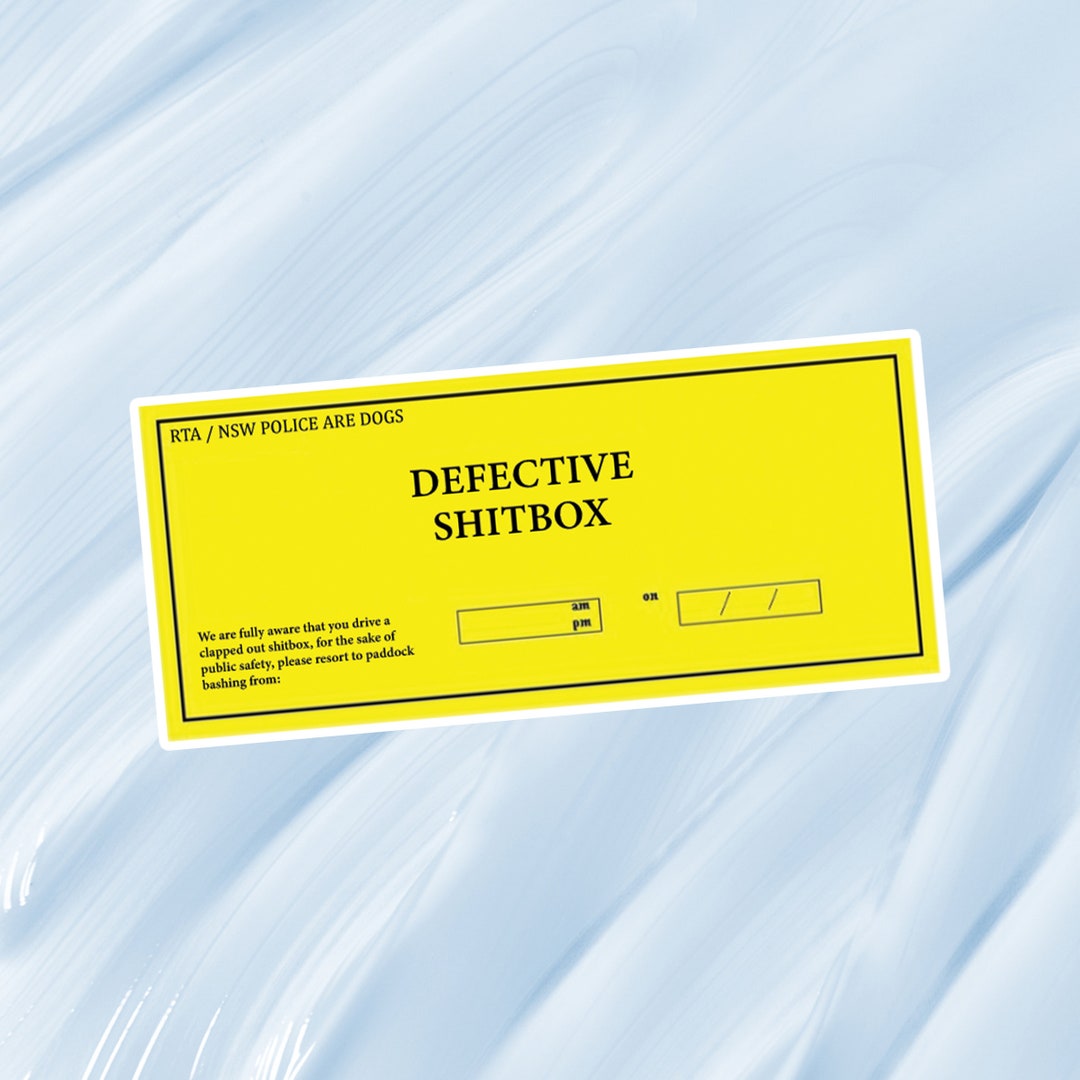 Defect Notice VINYL STICKER Funny Car Sticker 4x4 4WD Aussie - Etsy UK