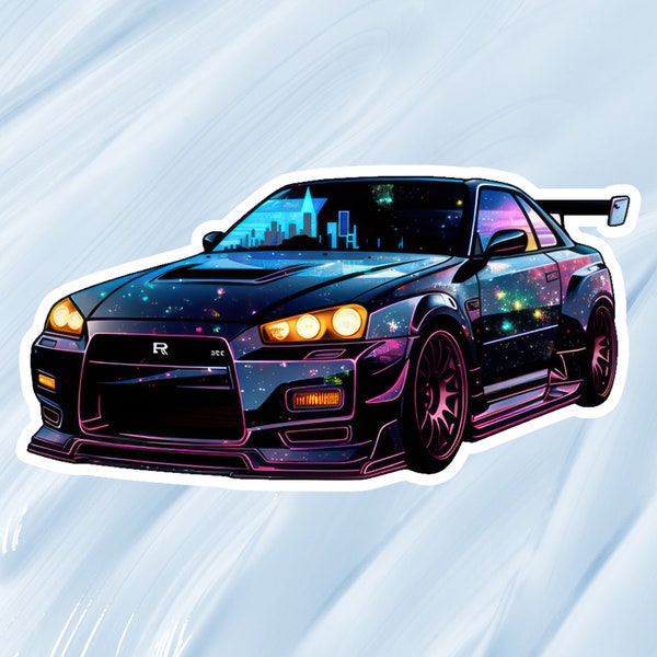 Nissan Skyline R34 Sticker - Etsy