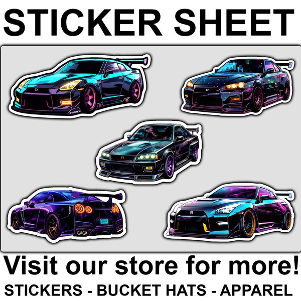 Nissan Skyline R34 Sticker - Etsy
