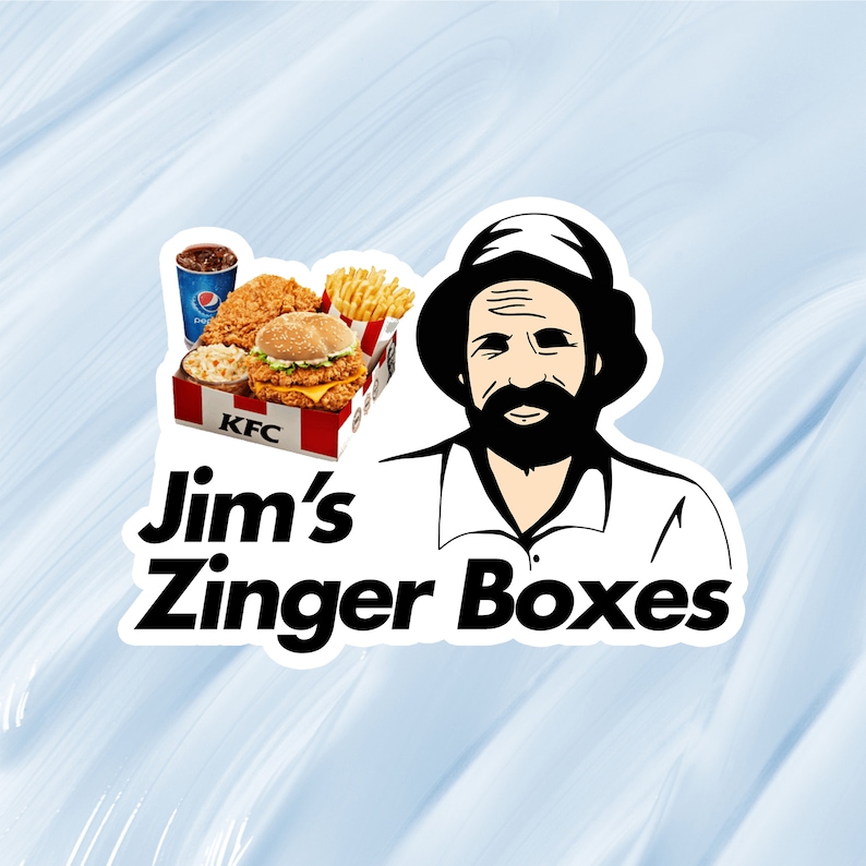 Jims Zinger Boxes Vinyl Sticker Decal Aussie Funny Meme Bogan - Etsy ...