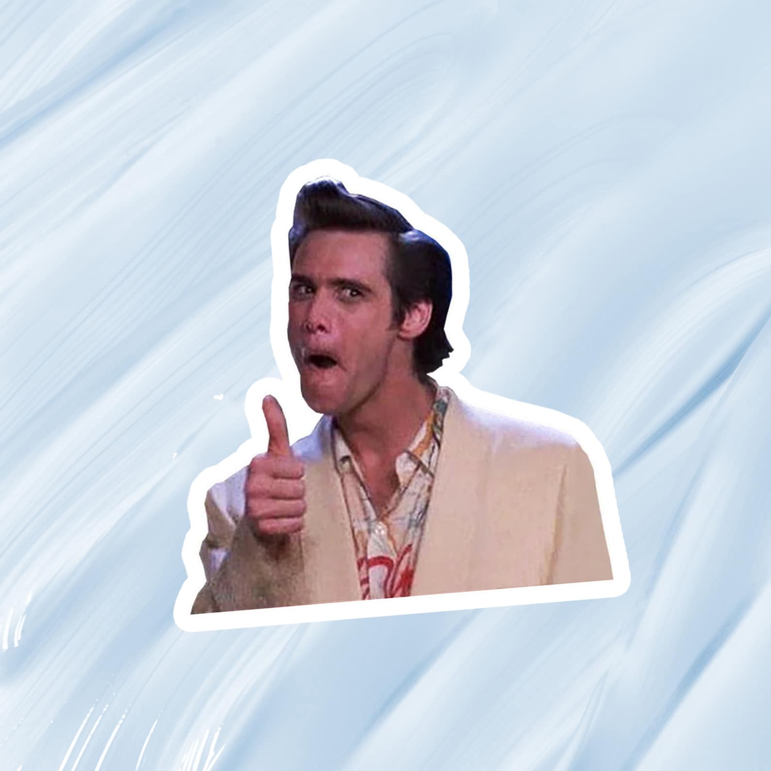 Ace Ventura Thumbs up VINYL STICKER Funny Car Sticker 4x4 - Etsy