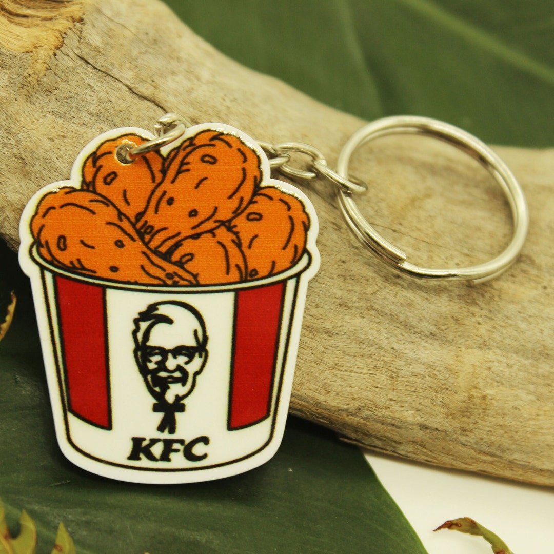 KFC Bucket Flat Keychain Aussie Funny Meme Keychain Mini - Etsy