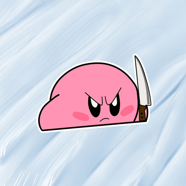 Angry Kirby Decal - Etsy