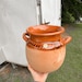 Large 1KG Mexican Clay Barro Pot Colorado– Handmade Terracotta Cazuela ...