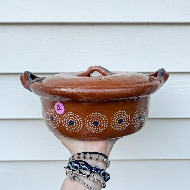 Mexican Clay Barro Pot – Handmade Terracotta Cazuela, Rustic Cooking ...