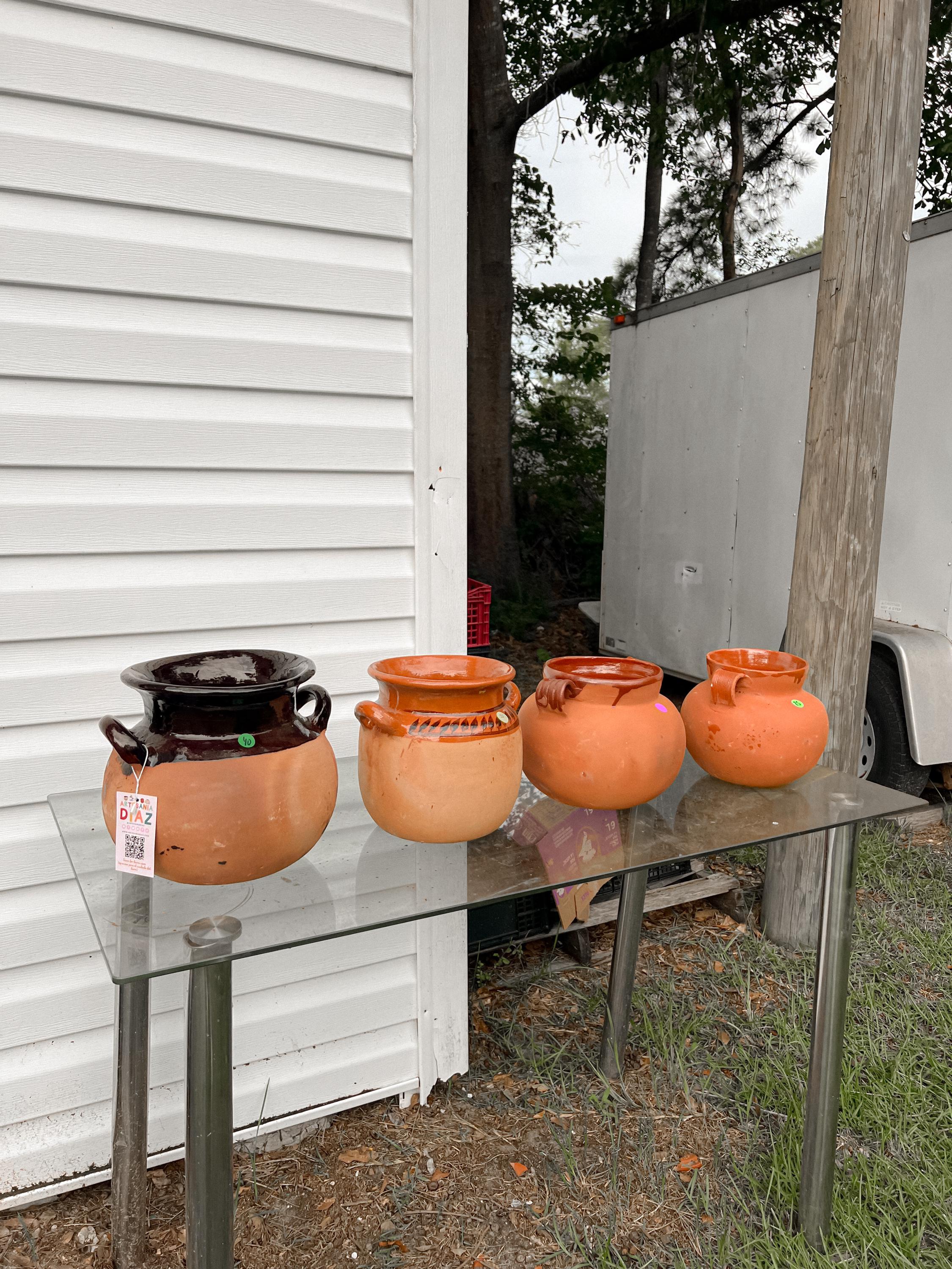 Large 3KG Mexican Clay Barro Pot Colorado– Handmade Terracotta Cazuela ...