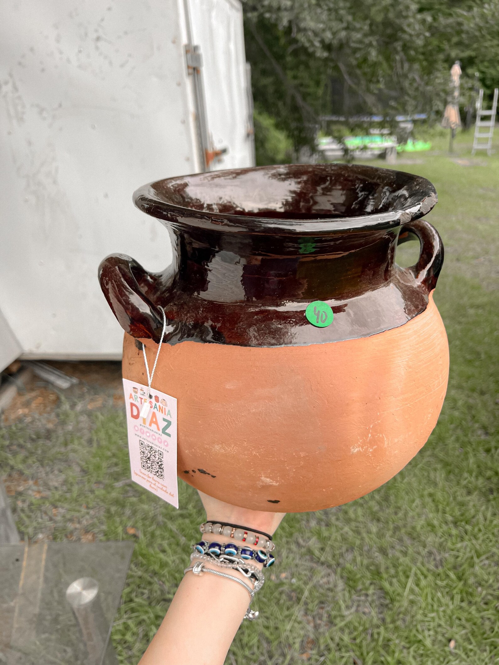 Large 3KG Mexican Clay Barro Pot Colorado– Handmade Terracotta Cazuela ...