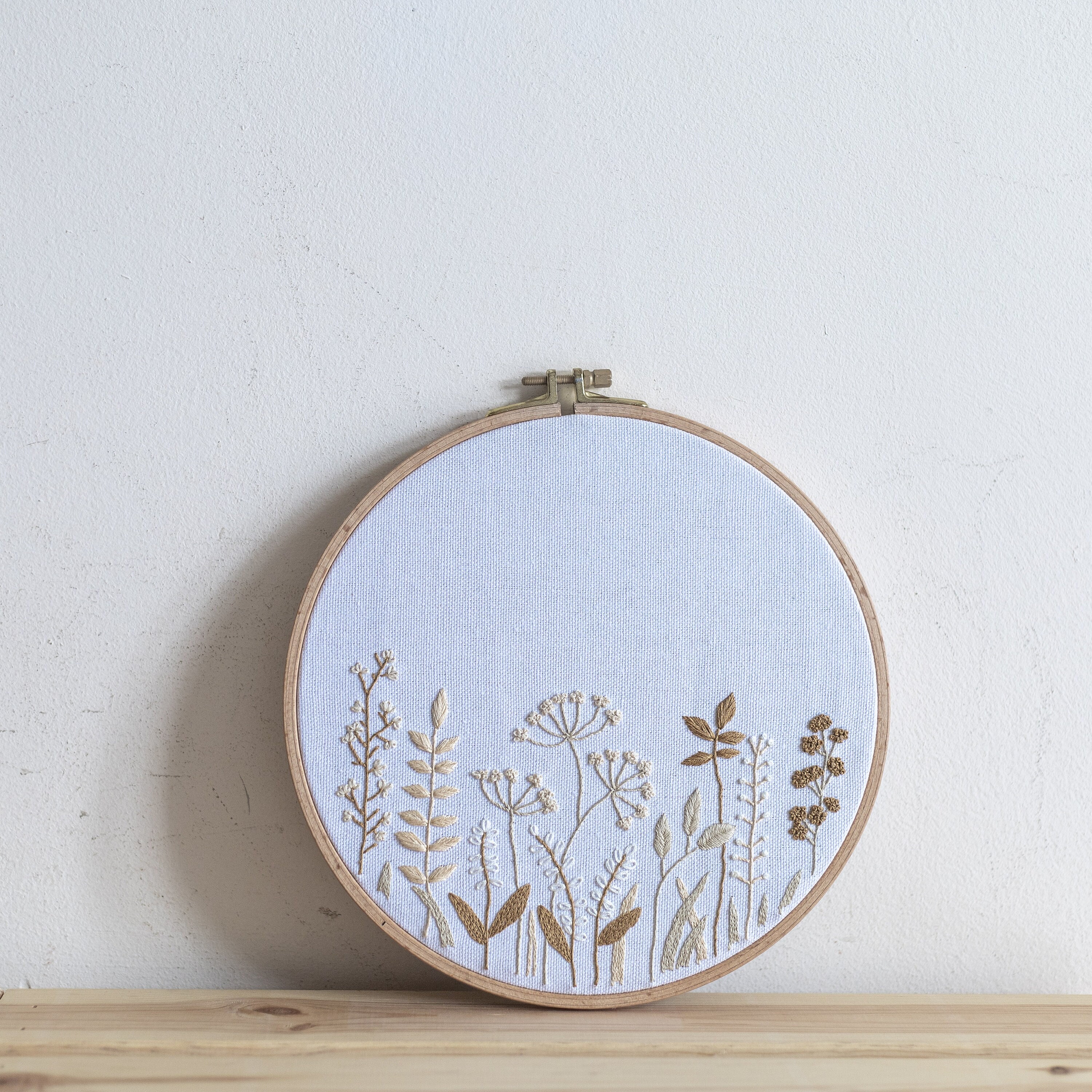 Wildflowers Meadow Embroidery Pattern Video Tutorial - Etsy