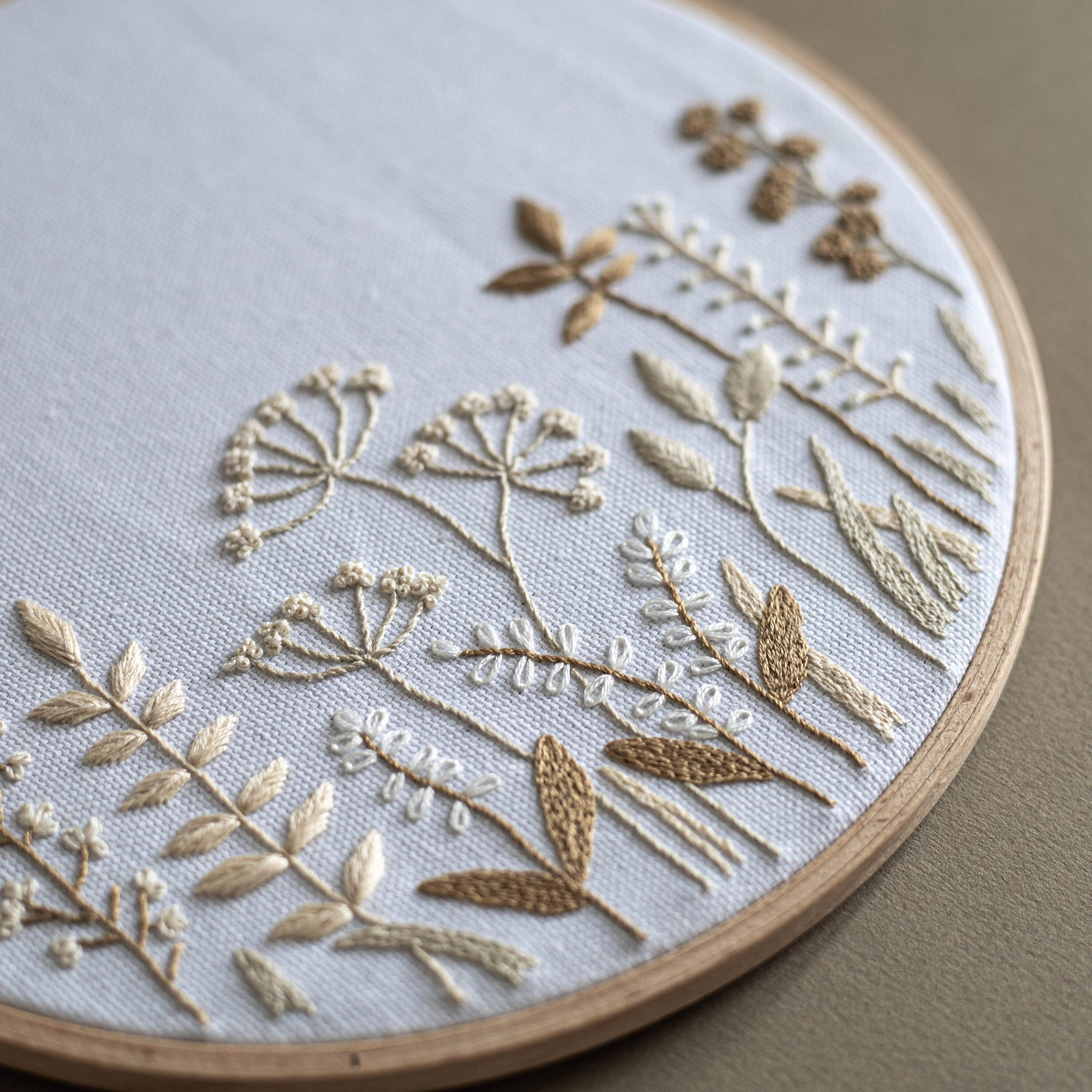 Wildflowers Meadow Embroidery Pattern Video Tutorial - Etsy