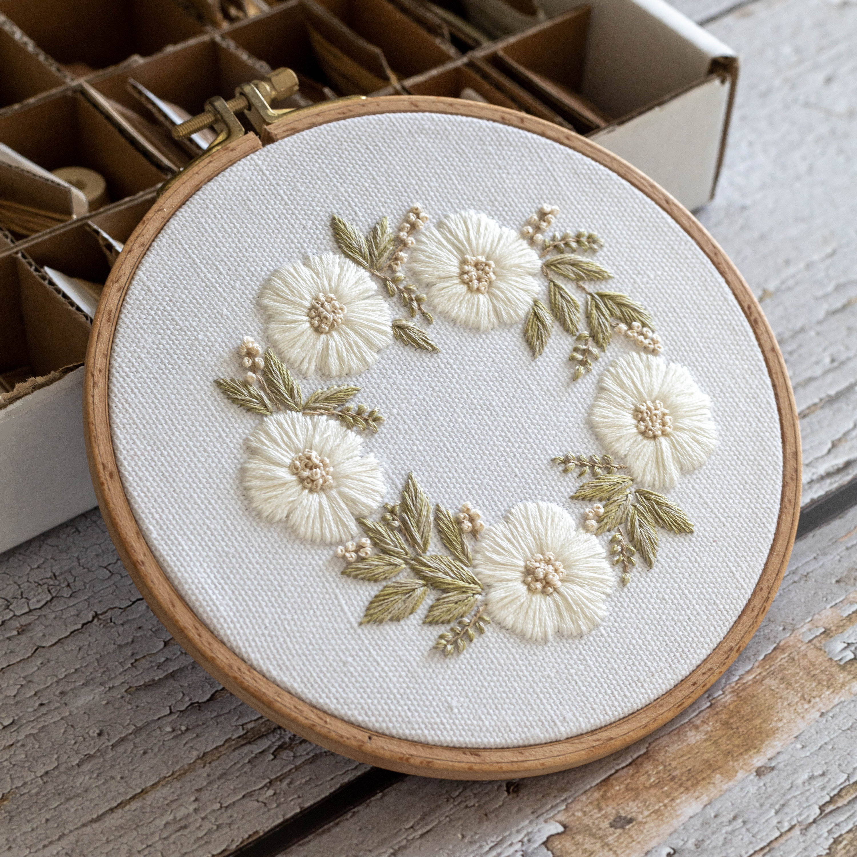 Flower Embroidery Pattern Video Tutorial Beginner | Etsy