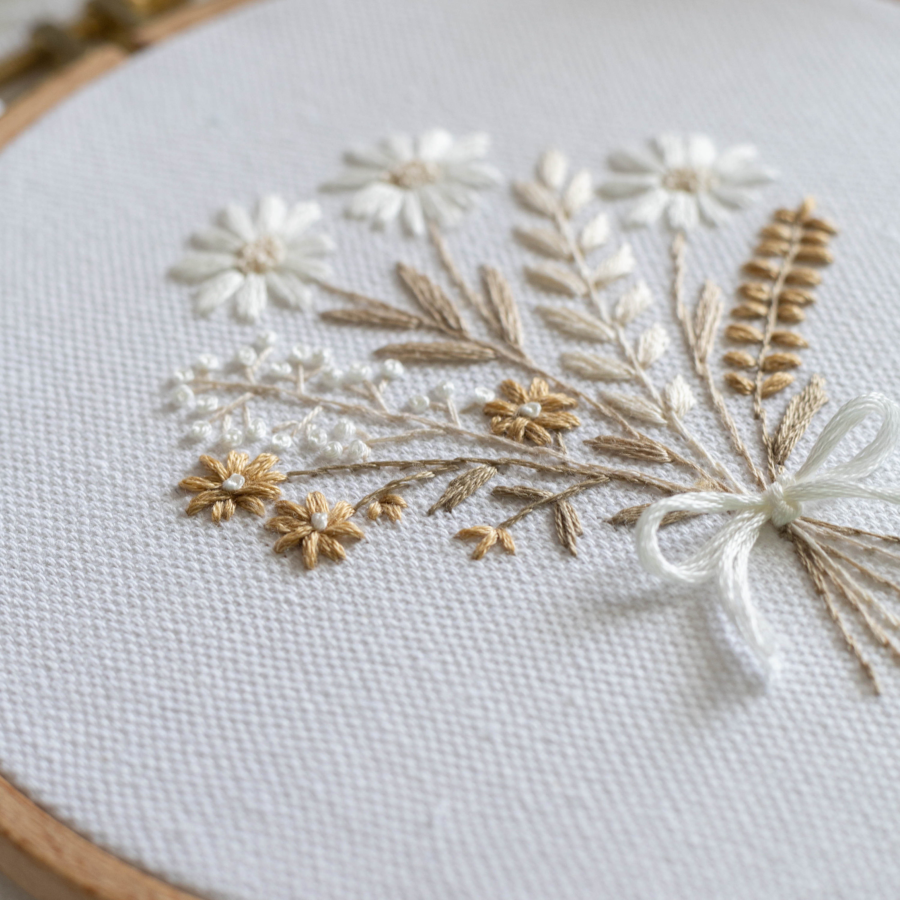 Bouquet Embroidery Pattern Video Tutorial Beginner - Etsy