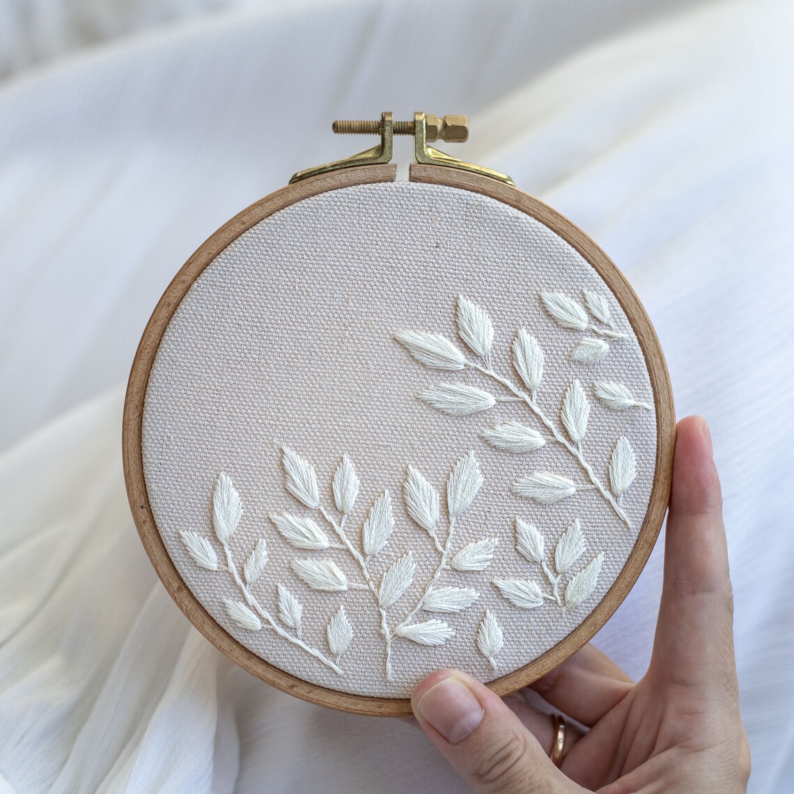Floral Embroidery Pattern Video Tutorial Beginner - Etsy