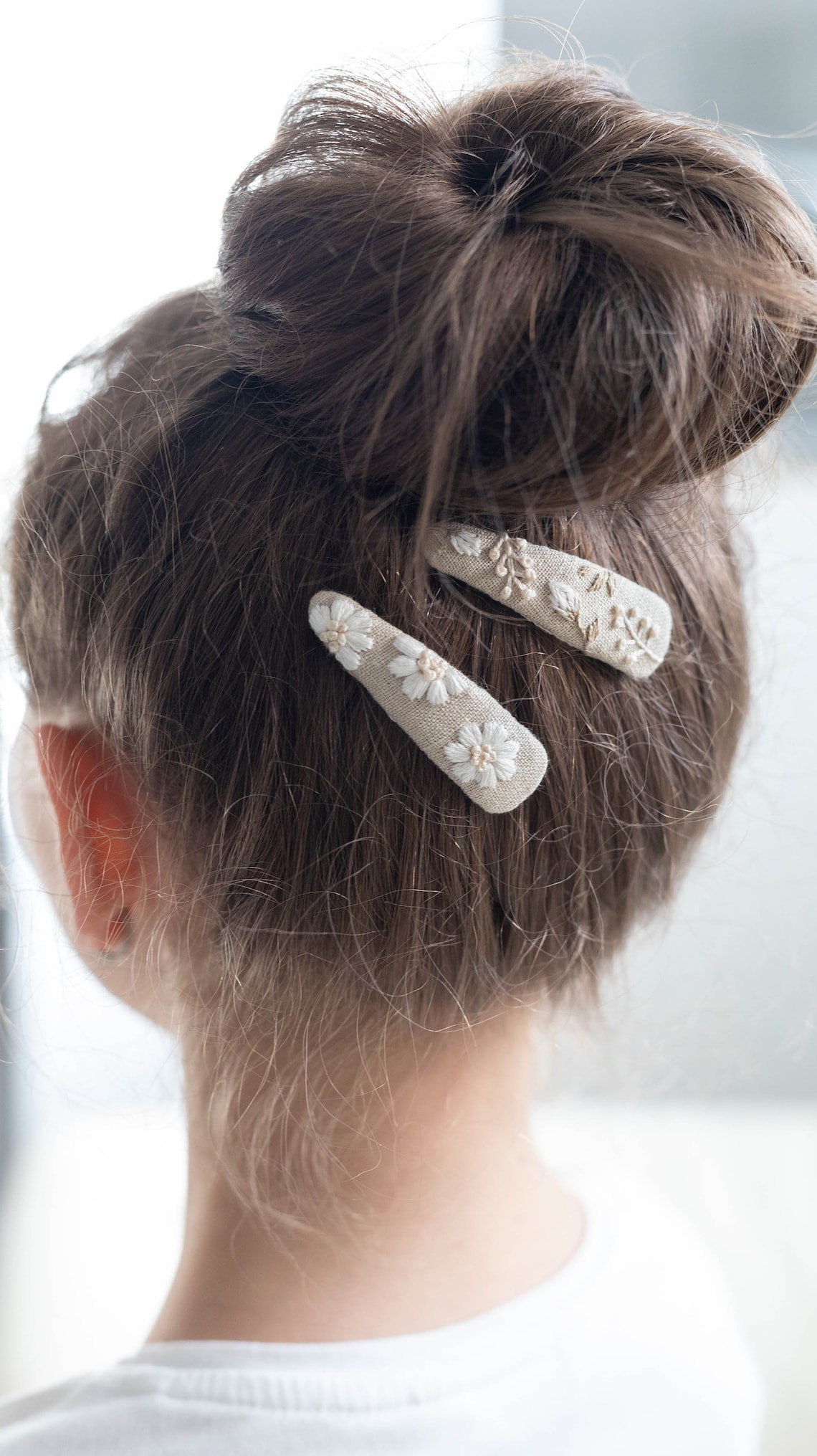 Hair Clips Embroidery Pattern Video Tutorial Beginner - Etsy