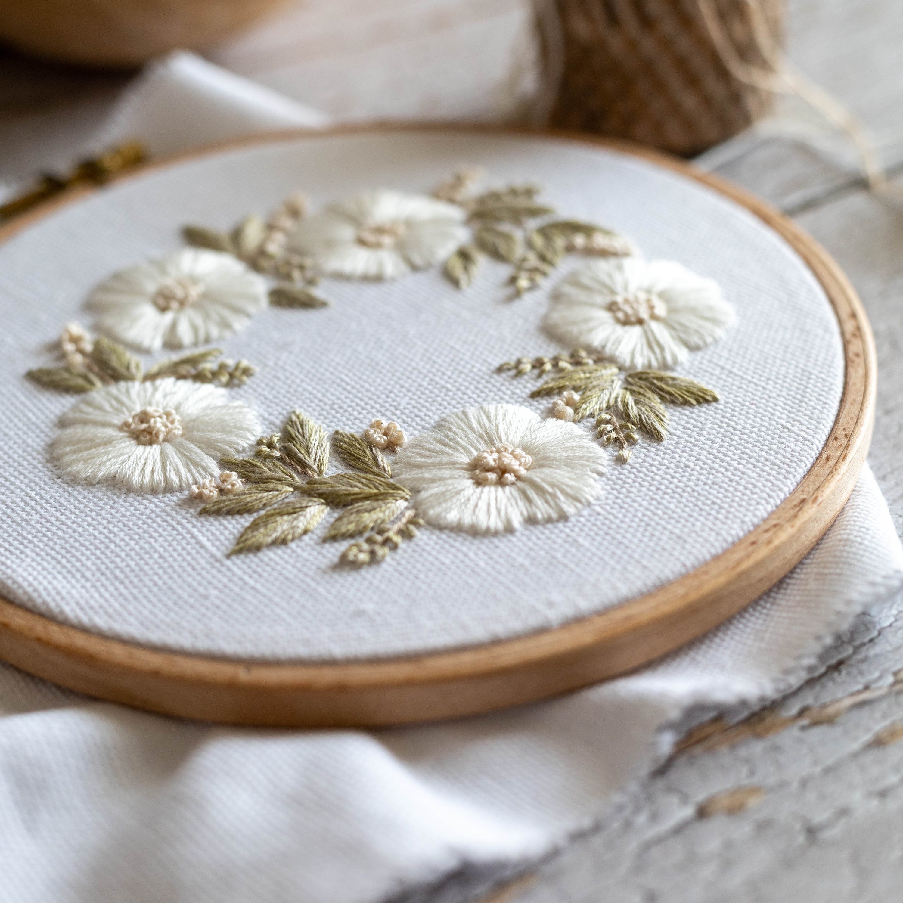 Flower Embroidery Pattern Video Tutorial Beginner | Etsy