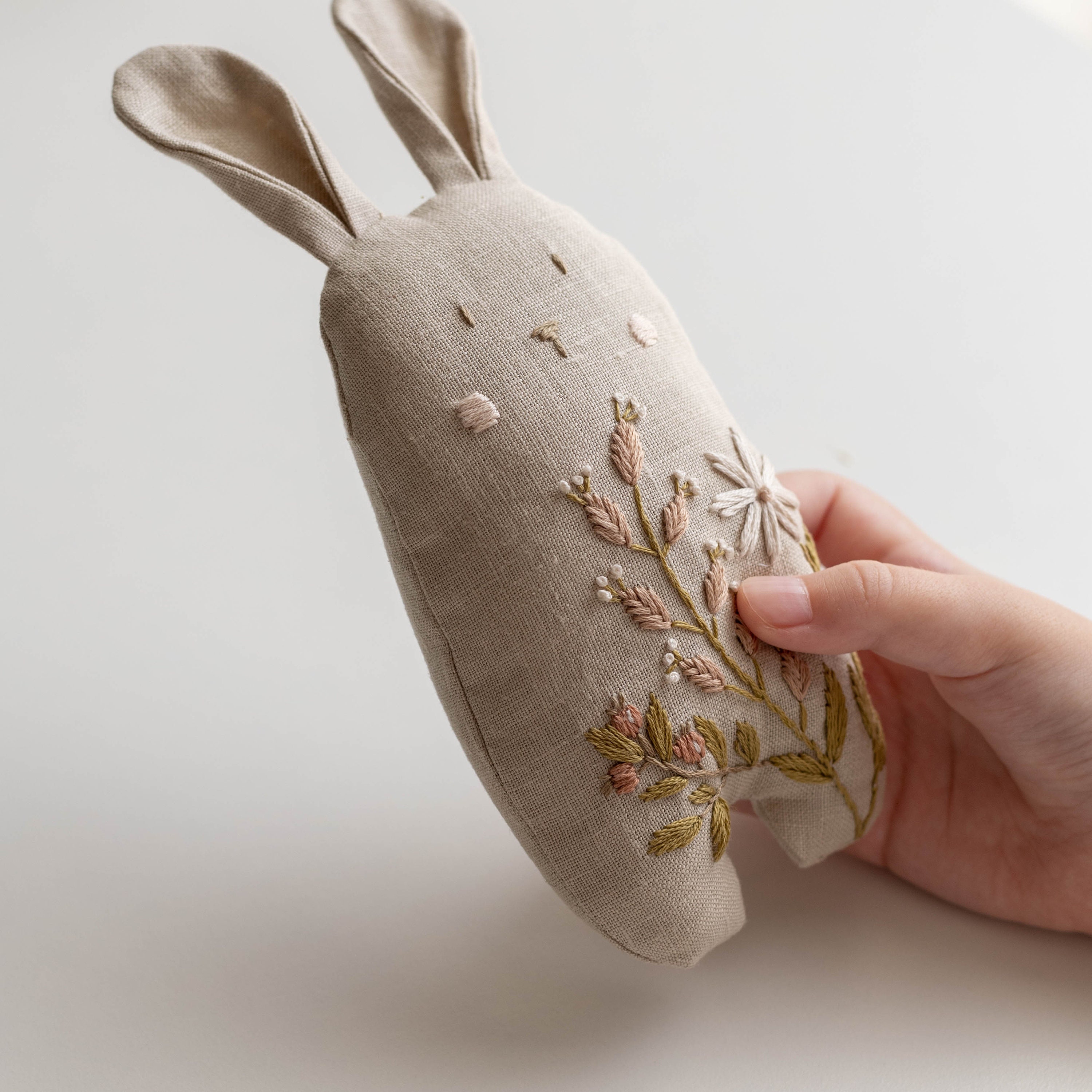 Floral Embroidery Pattern Easter Bunny Sewing Pattern - Etsy UK