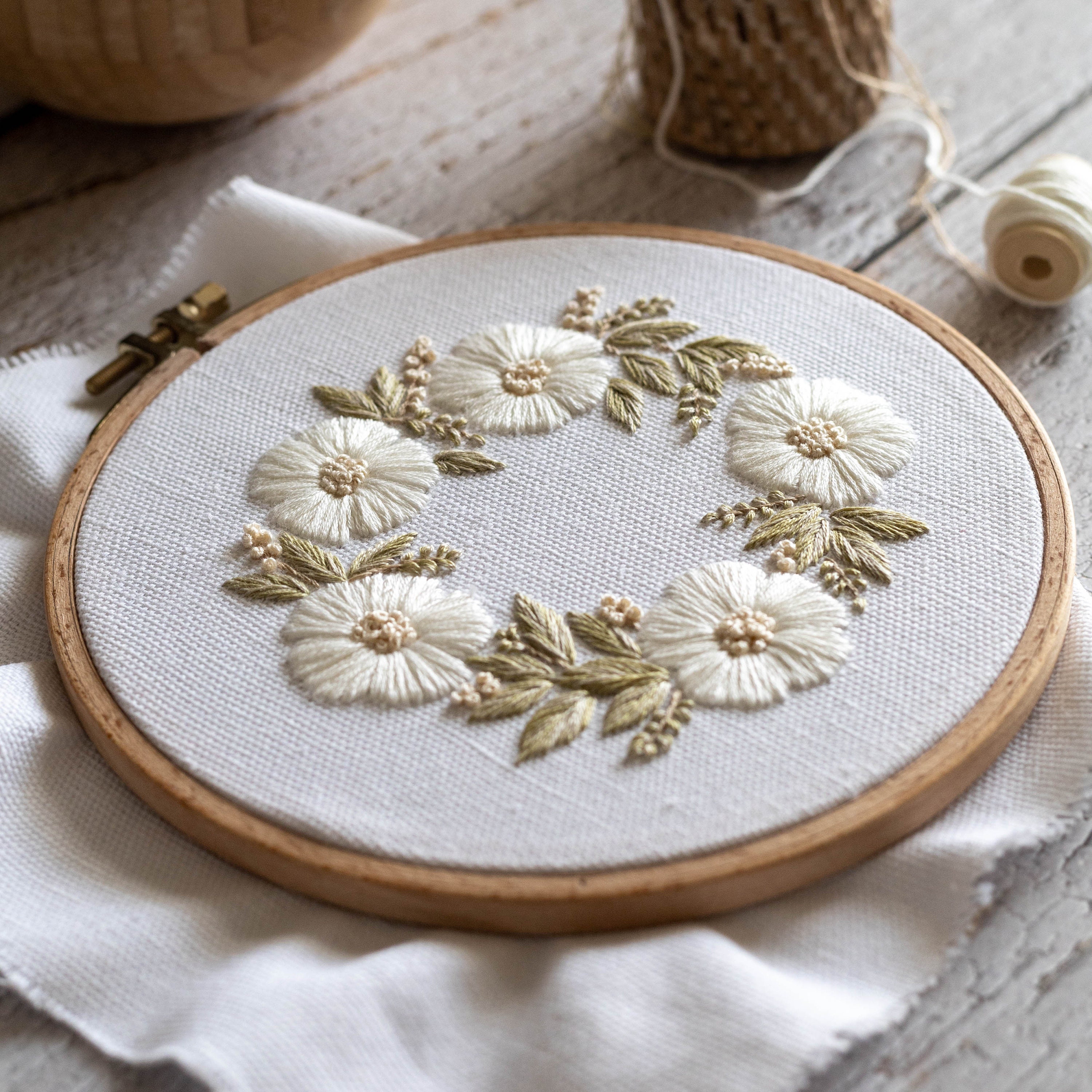 Flower Embroidery Pattern Video Tutorial Beginner | Etsy