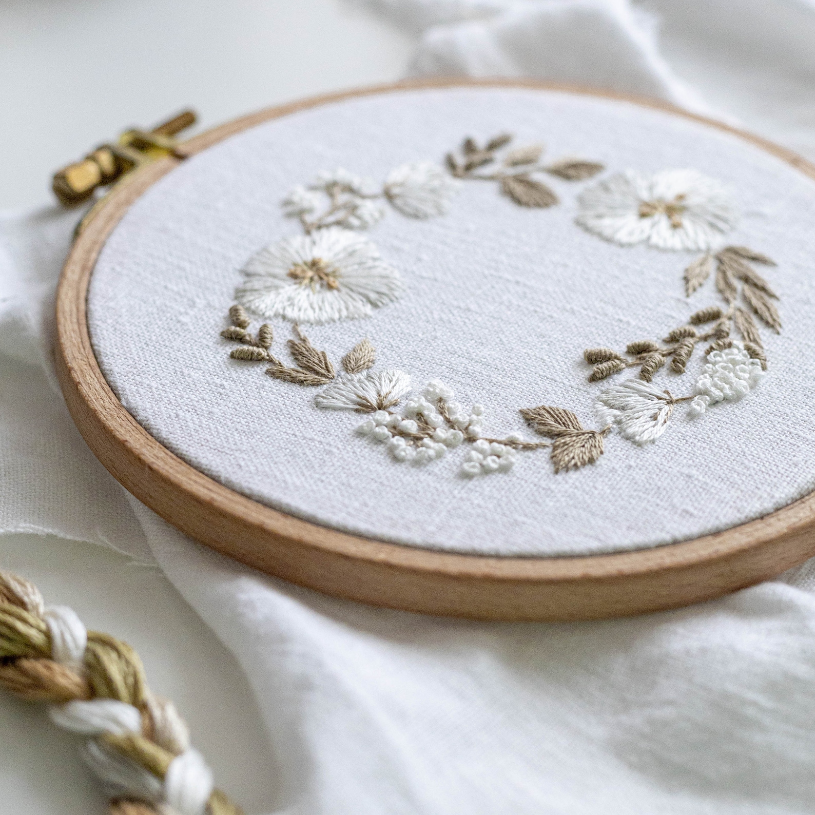 Flower Embroidery Pattern + Video Tutorial, Beginner Embroidery PDF ...