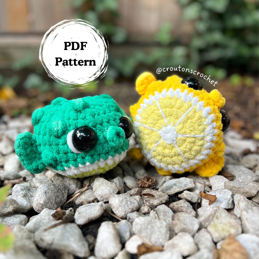 Puckerfish Crochet Pattern | Fruit Pufferfish Amigurumi PDF File - Etsy