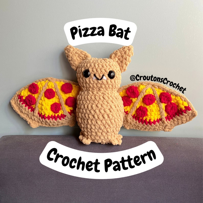 Pizza Bat Crochet Pattern PDF - Etsy UK
