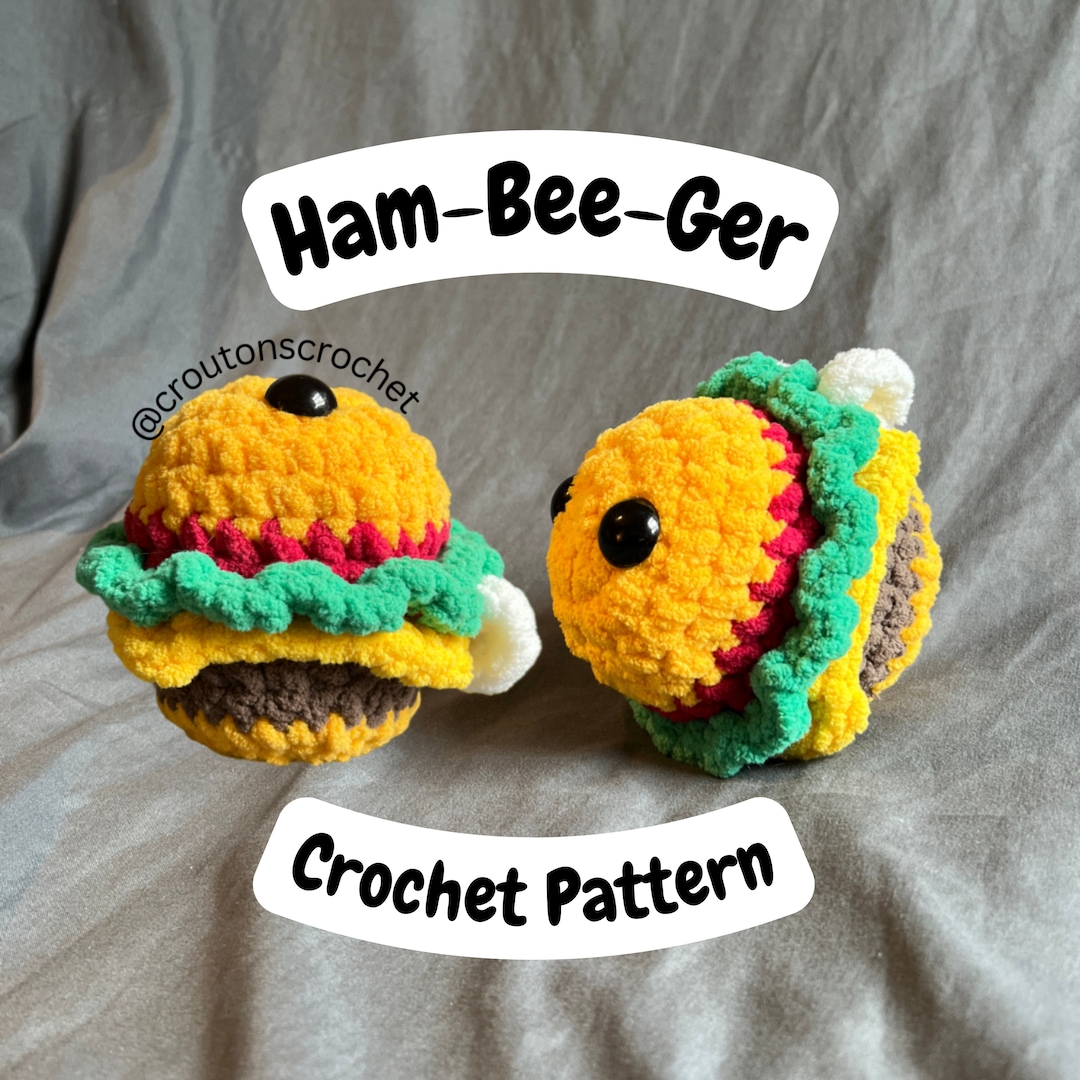 Ham-bee-ger Crochet Pattern PDF - Etsy