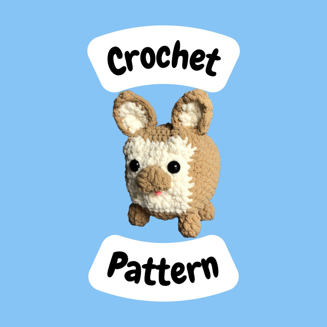 Frenchie Toast Crochet Pattern | French Bulldog Amigurumi Bread Stuffed ...