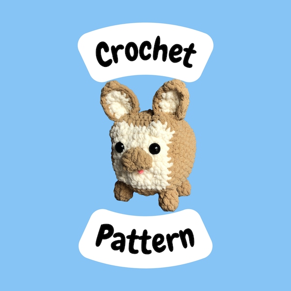 French Bulldog Crochet Pattern - Etsy