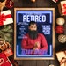 Custom Retirement Poster, Personalized Retired Magazine Cover Thema ...
