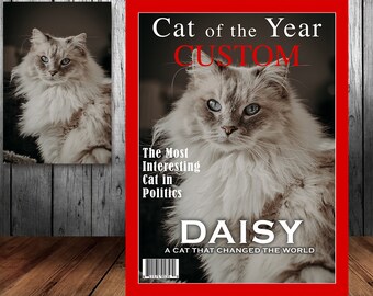 Magazine Cover Cat - Etsy