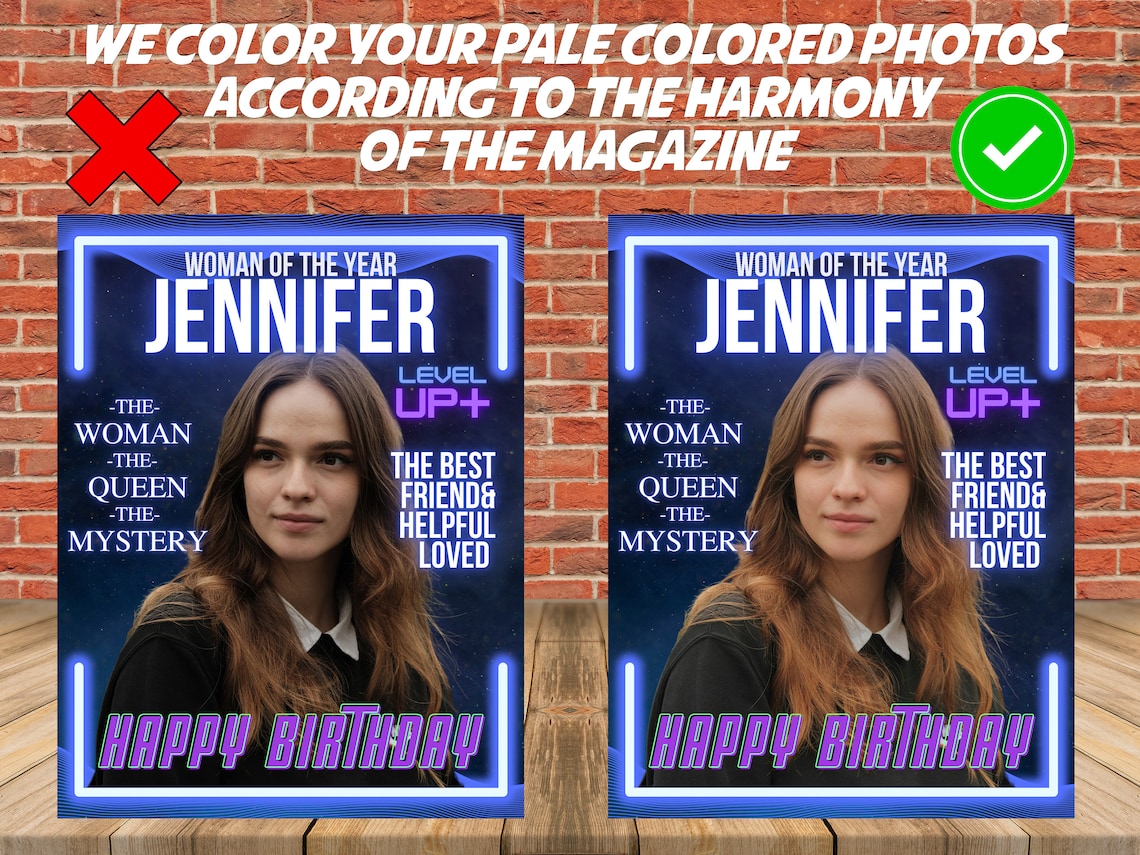 40th Birthday Magazine Cover Banner Photo Poster for Him Her - Etsy