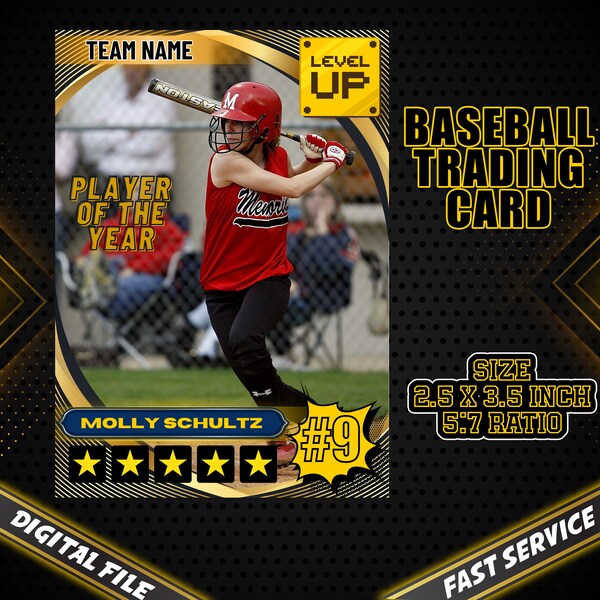 Custom Baseball Card - Etsy