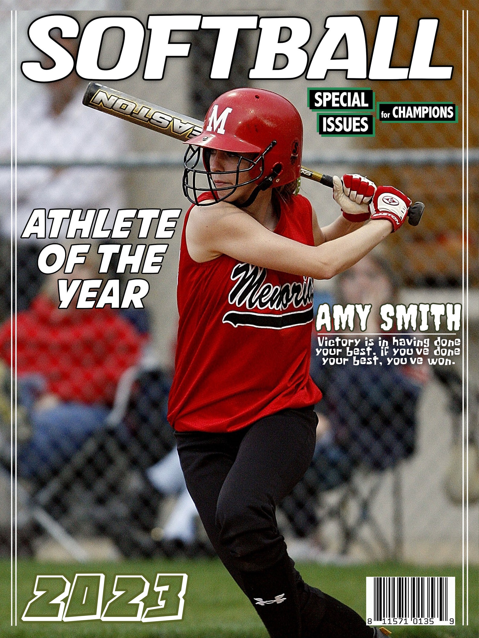 Softball Magazine Cover, Athlete of the Year, Senior Night Softball ...