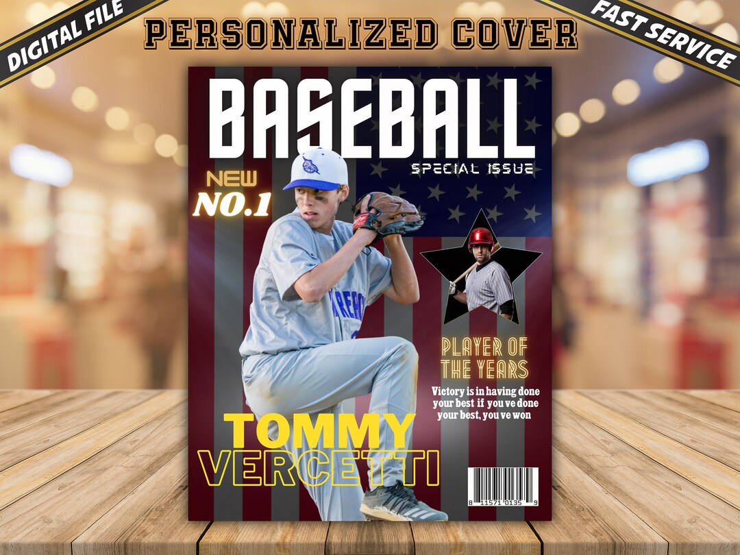 Custom Baseball Magazine Cover, Sports Design, Sports Teams and ...