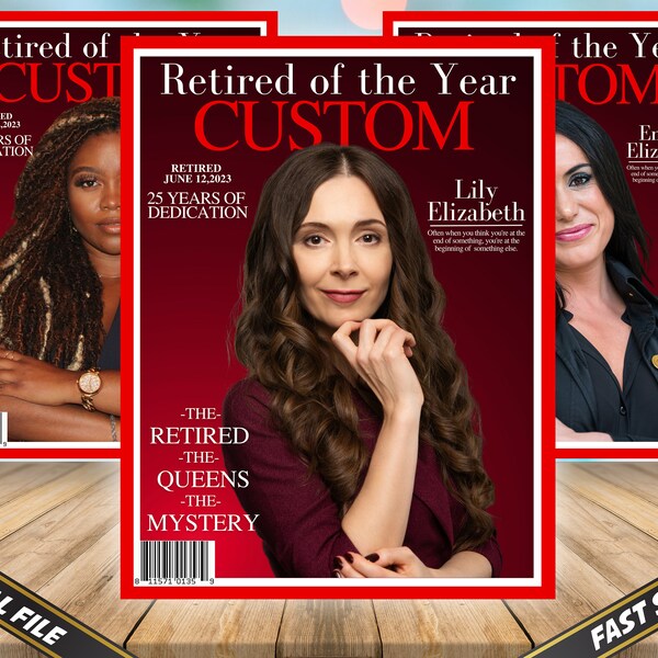 Retirement Magazine Cover - Etsy