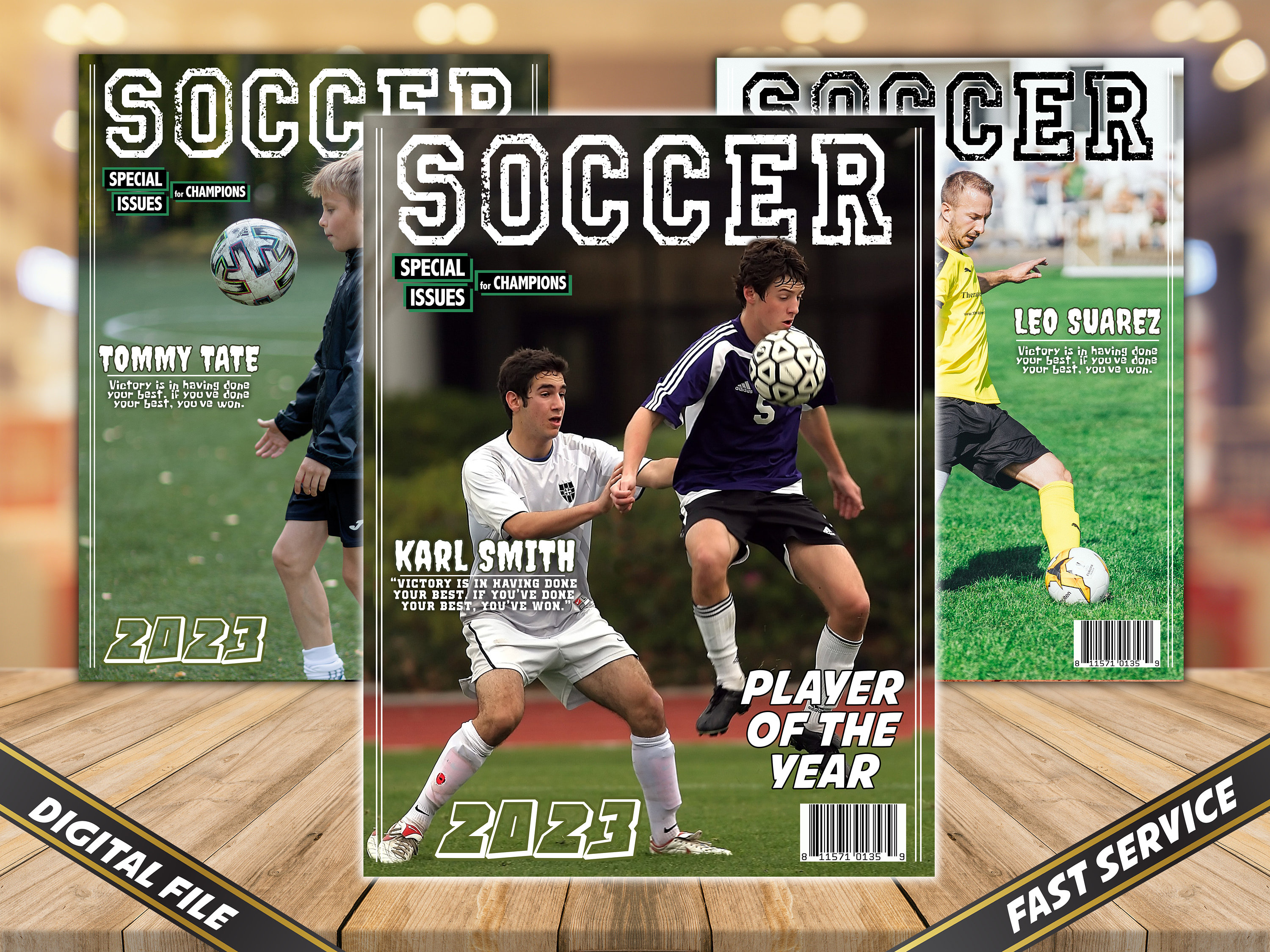 Soccer Magazine Cover Template