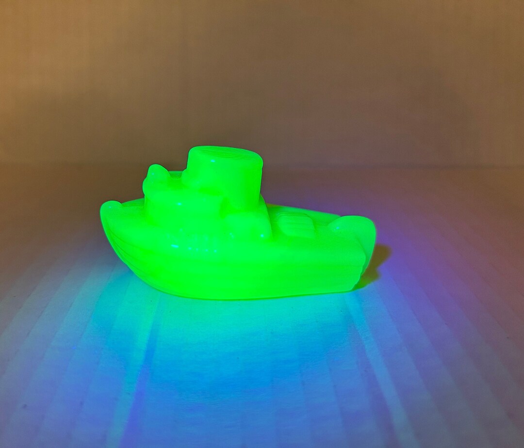 Boyd Glass Tugboat Lemon Splash Uranium - Etsy