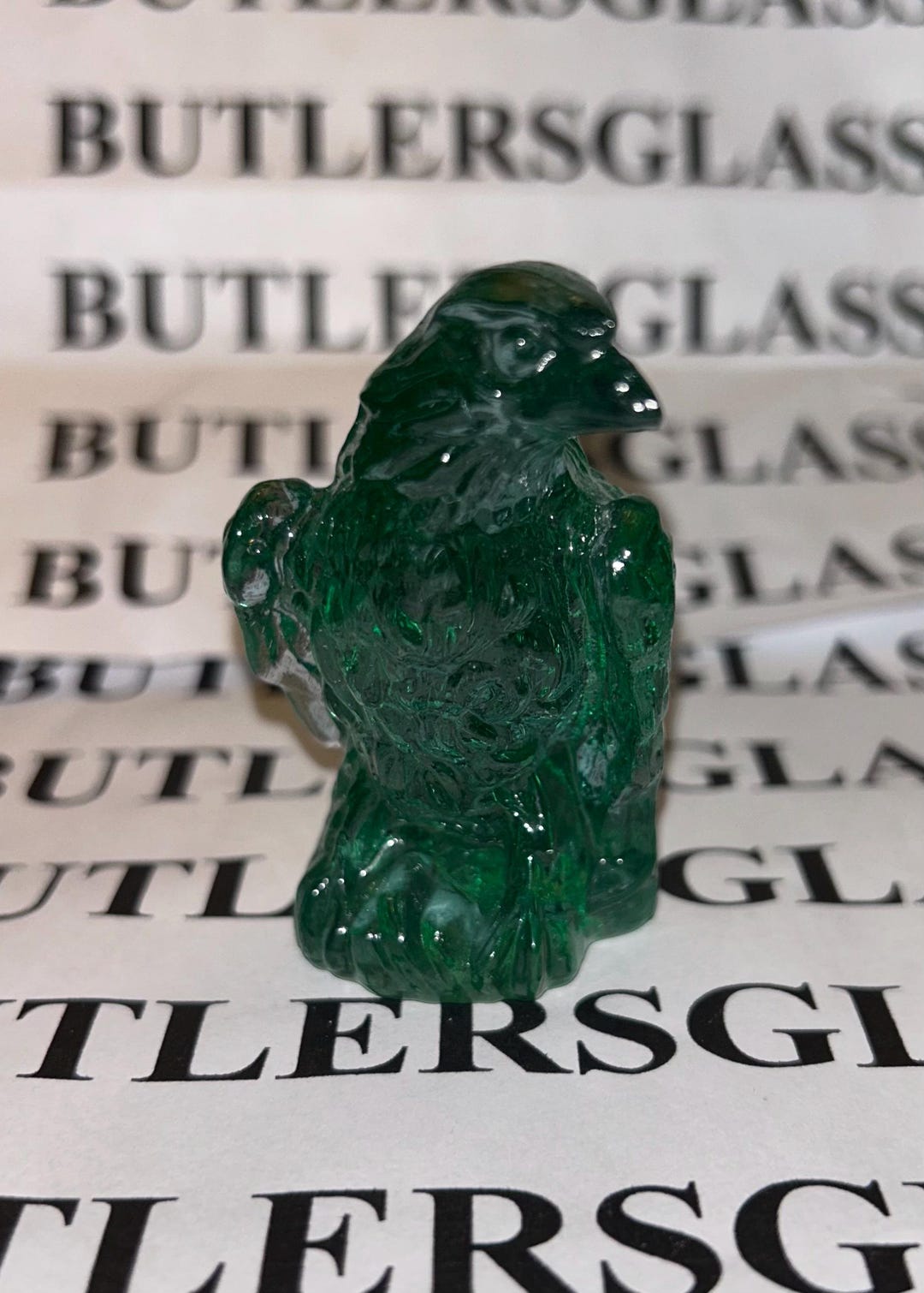 Boyd Glass Bernie the Eagle Mint Julip - Etsy