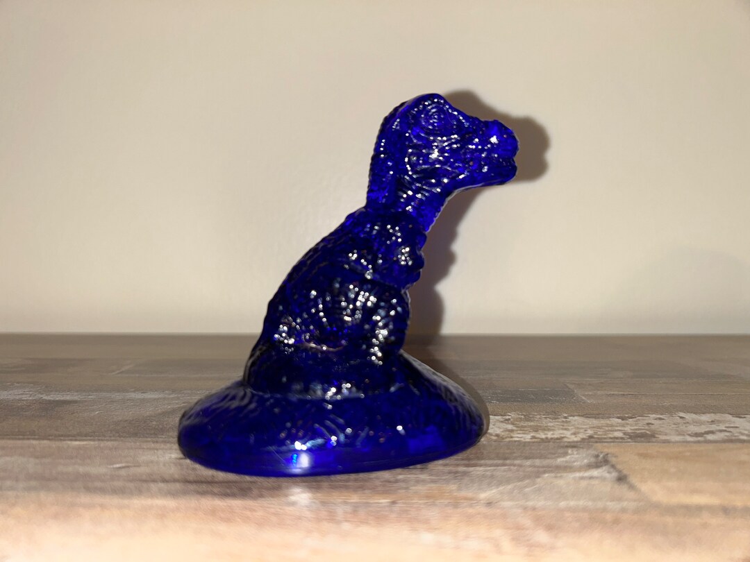 Boyd Glass Rex the Dino 2 Cobalt Blue Made in 1993 Perfect - Etsy