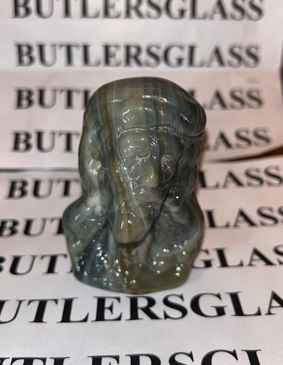 Boyd Glass Bust of Christ Toffee Slag - Etsy