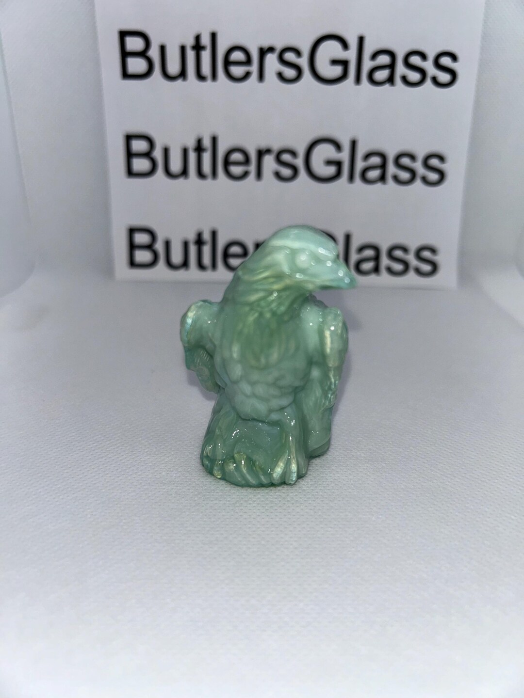 Boyd Glass Bernie the Eagle Seafoam Green - Etsy