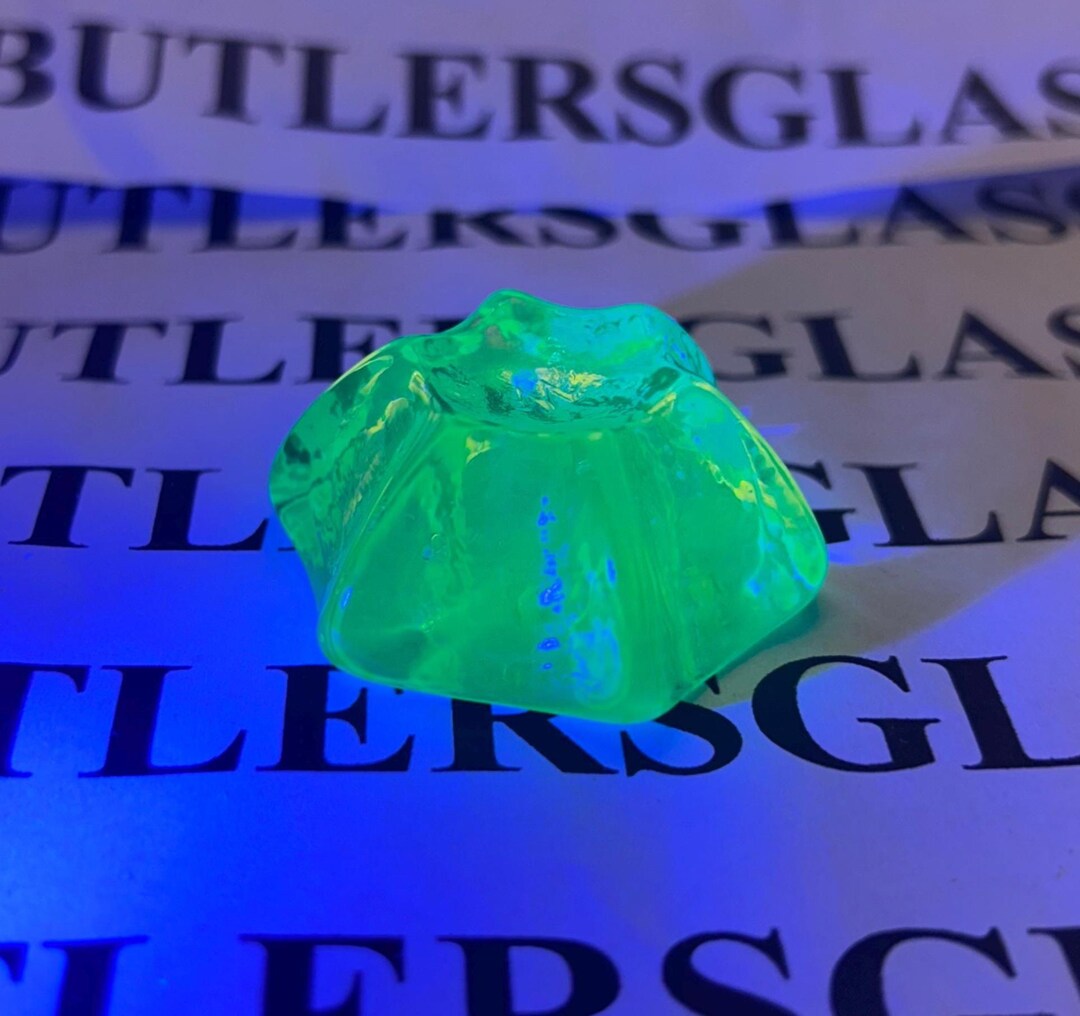 Uranium Glass Marble Holder - Etsy