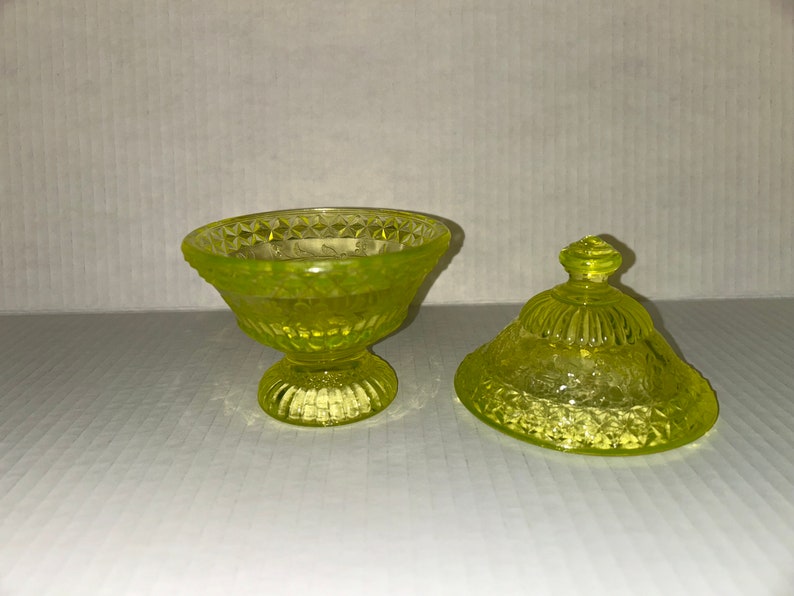 Boyd Glass BIG Vaseline Candy Dish - Etsy